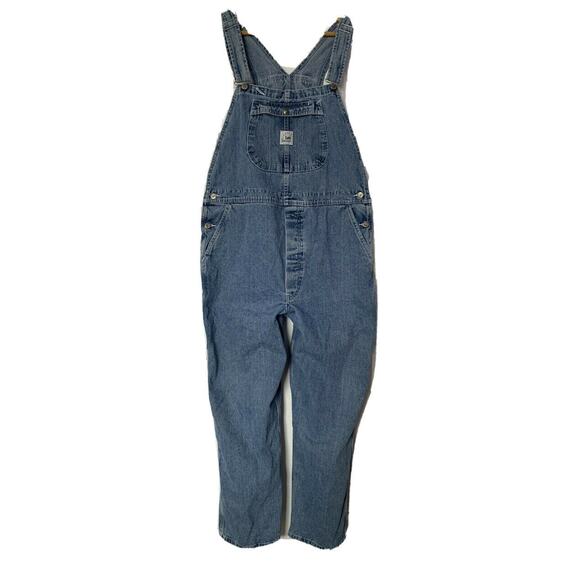 Lee | Pants & Jumpsuits | Vintage Lee Dungarees Riveted Blue Denim ...